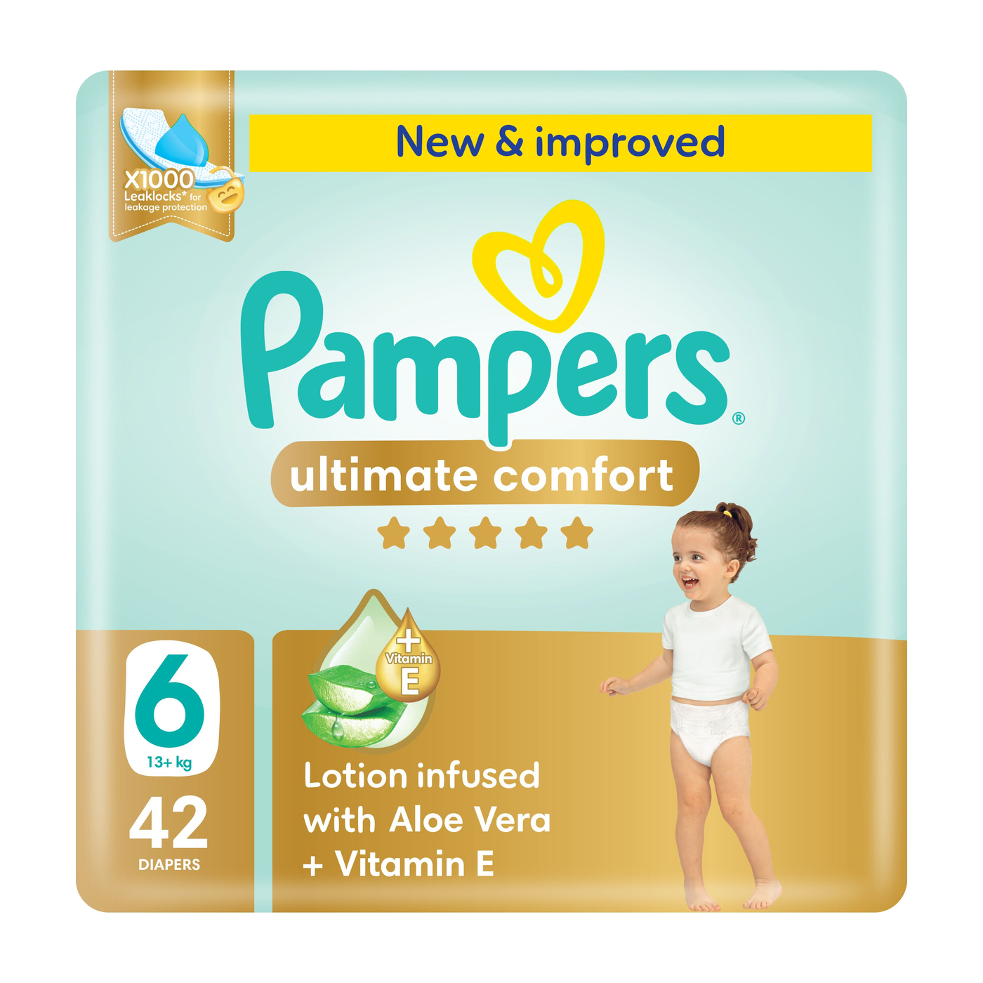 Buy Pampers Ultimate Comfort Taped Diapers Giant Pack, Size 6, 13+kg ...