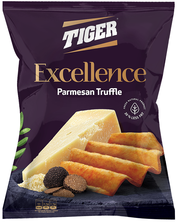 Buy Tiger Excellence Premium Parmesan Truffle Chips, 70-80g Online in ...