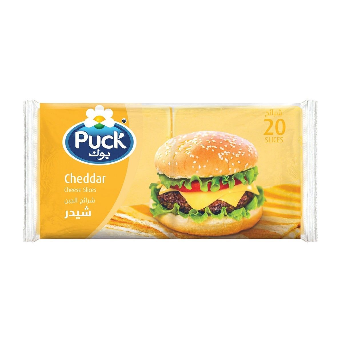 Buy Puck Cheddar Slice Cheese, 400g Online in Oman | Talabat Oman