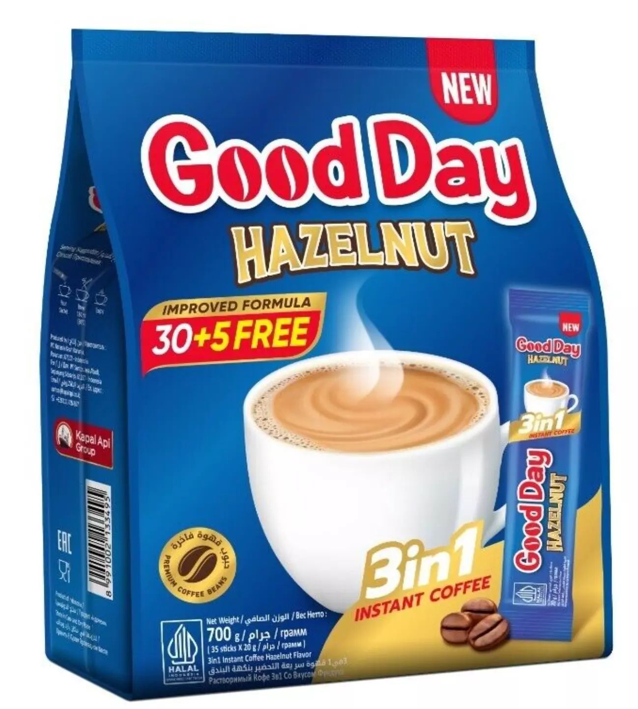 Buy Good Day Hazelnut 3-In-1 Instant Coffee, 700g Online in Jordan ...