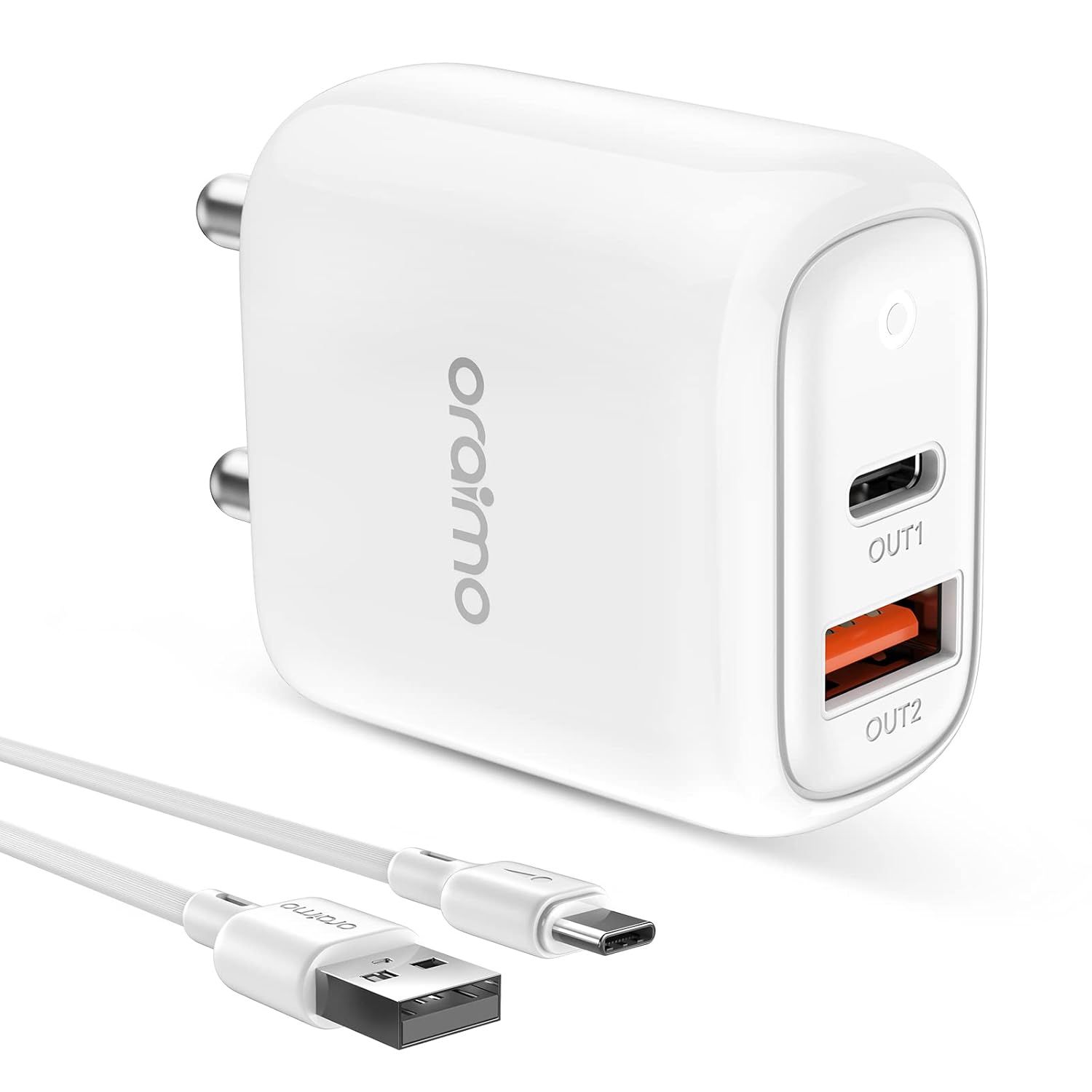 Buy Oraimo 18W Dual Port Type C Charger - OCW U83D+C53 Online in ...