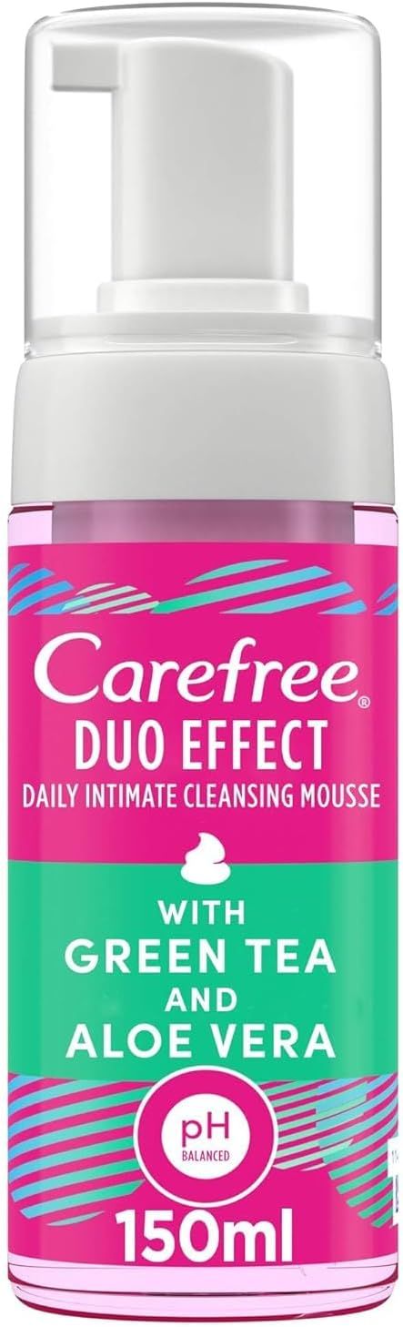 Buy Carefree Mousse Duo Effect with Green Tea & Aloe Vera, 150ml Online ...