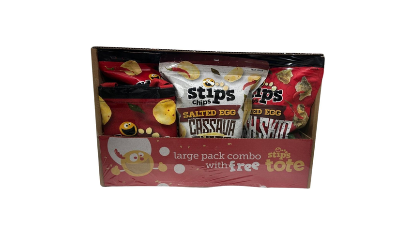 Stip's Chips Large Pack Spicy Bundle with Free Stip's Tote 1 Set ...
