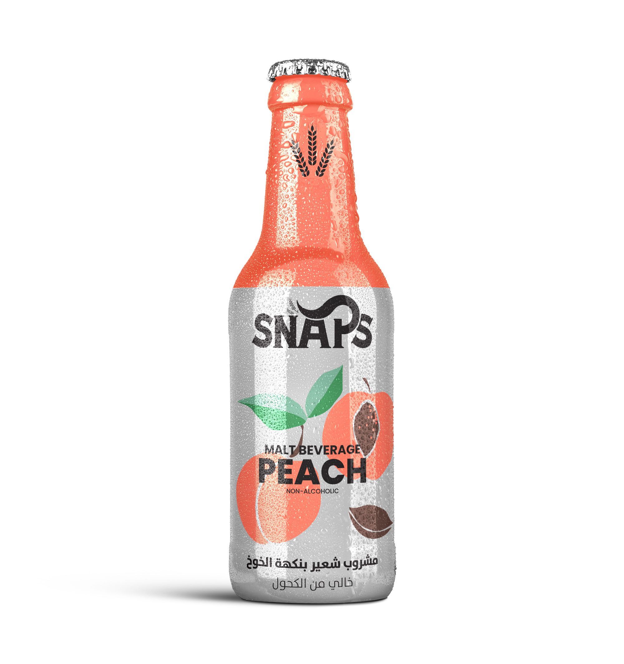 Buy Snaps Peach Flavor Malt Beverage, 250ml Online in Egypt | Talabat Egypt