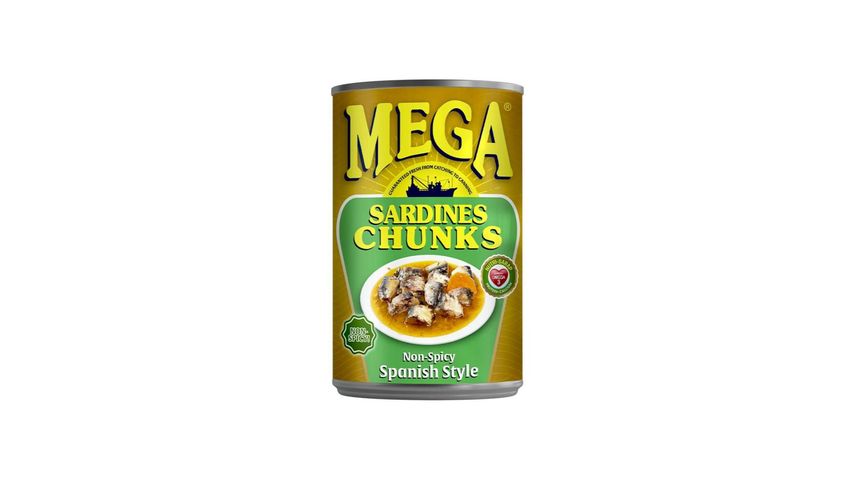 Mega Sardines Chunks Non-Spicy Spanish Style 155g delivery in the ...