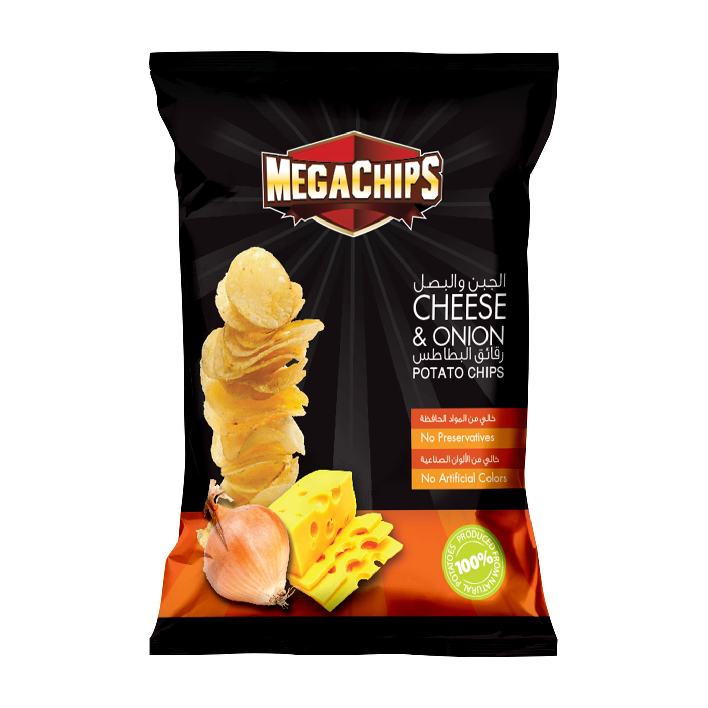 Buy Mega Chips Cheese & Onion Potato Chips, 85g Online in Bahrain ...