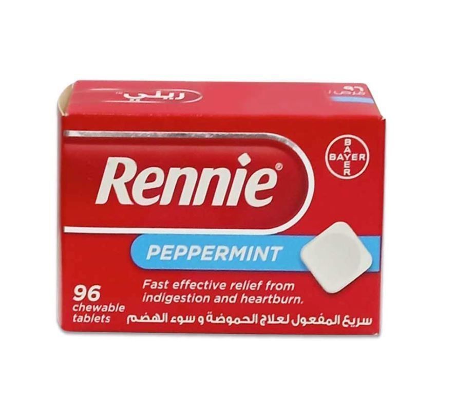 Buy Rennie Pepperment Tablets for Heartburn, 96 Tablets Online in ...