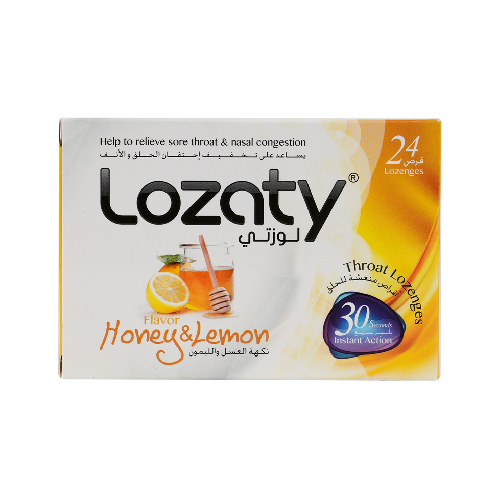 Buy Lozaty Honey & Lemon Throat Lozenges, 24 Pieces Online in Kuwait ...