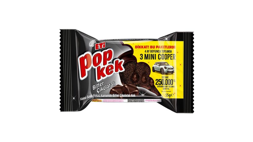 Eti Popkek Bitter Çikolatalı Kek 55 g - yemeksepeti.com
