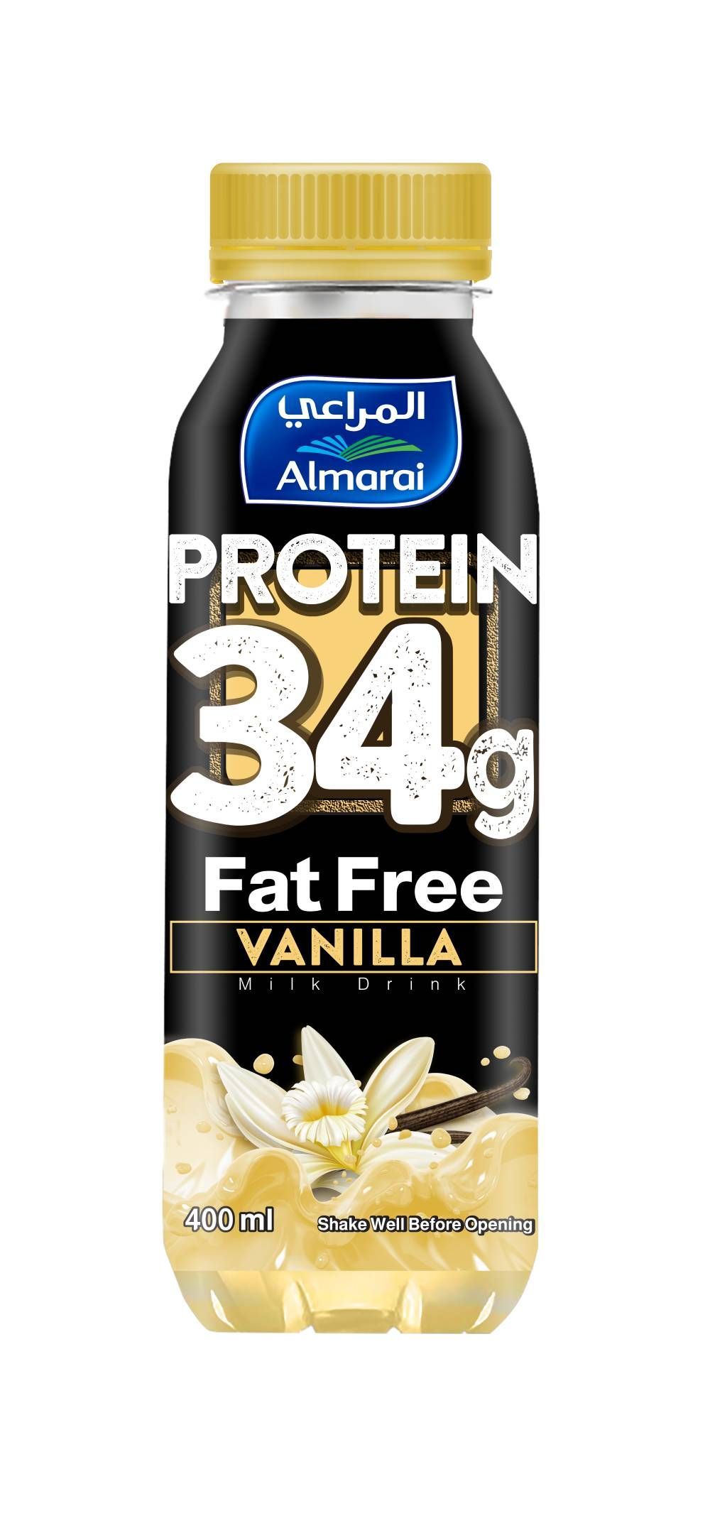 Buy Almarai Protein Fat Free Vanilla Milk Drink, 400ml Online in ...