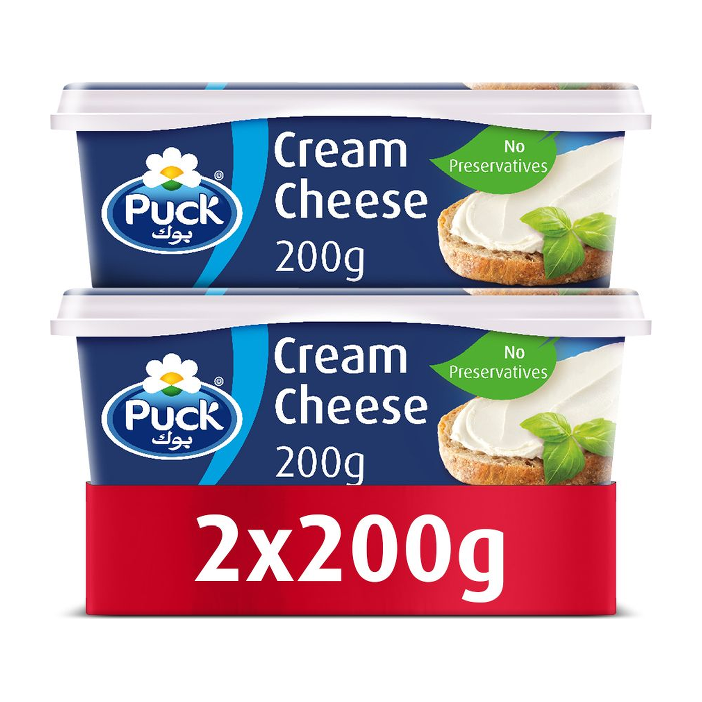 Buy Puck Regular Cream Cheese Tub, 2x200g Online in Oman | Talabat Oman