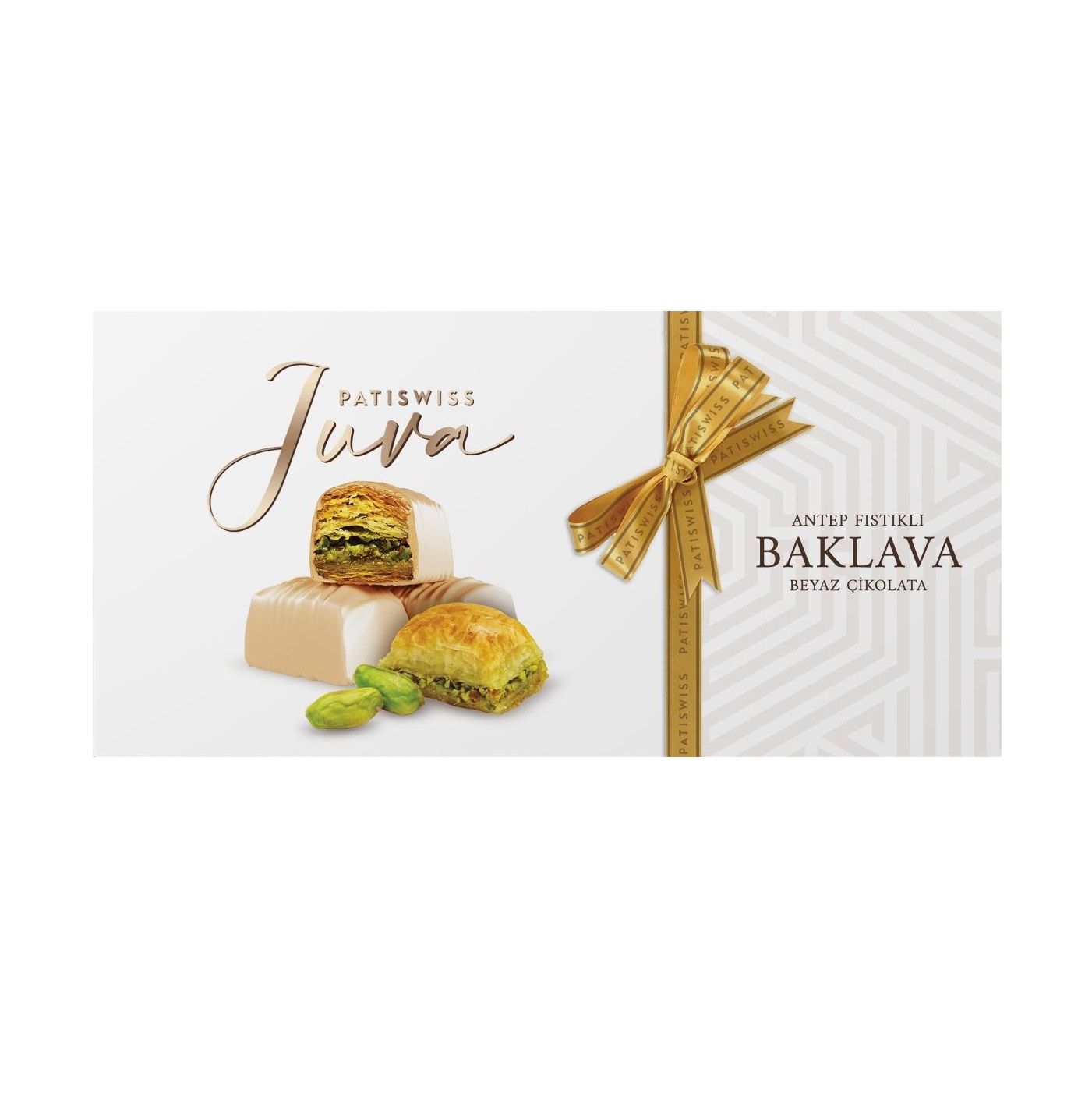 Buy Patiswiss Juva White Chocolate Covered Baklava with Pistachio, 230g ...