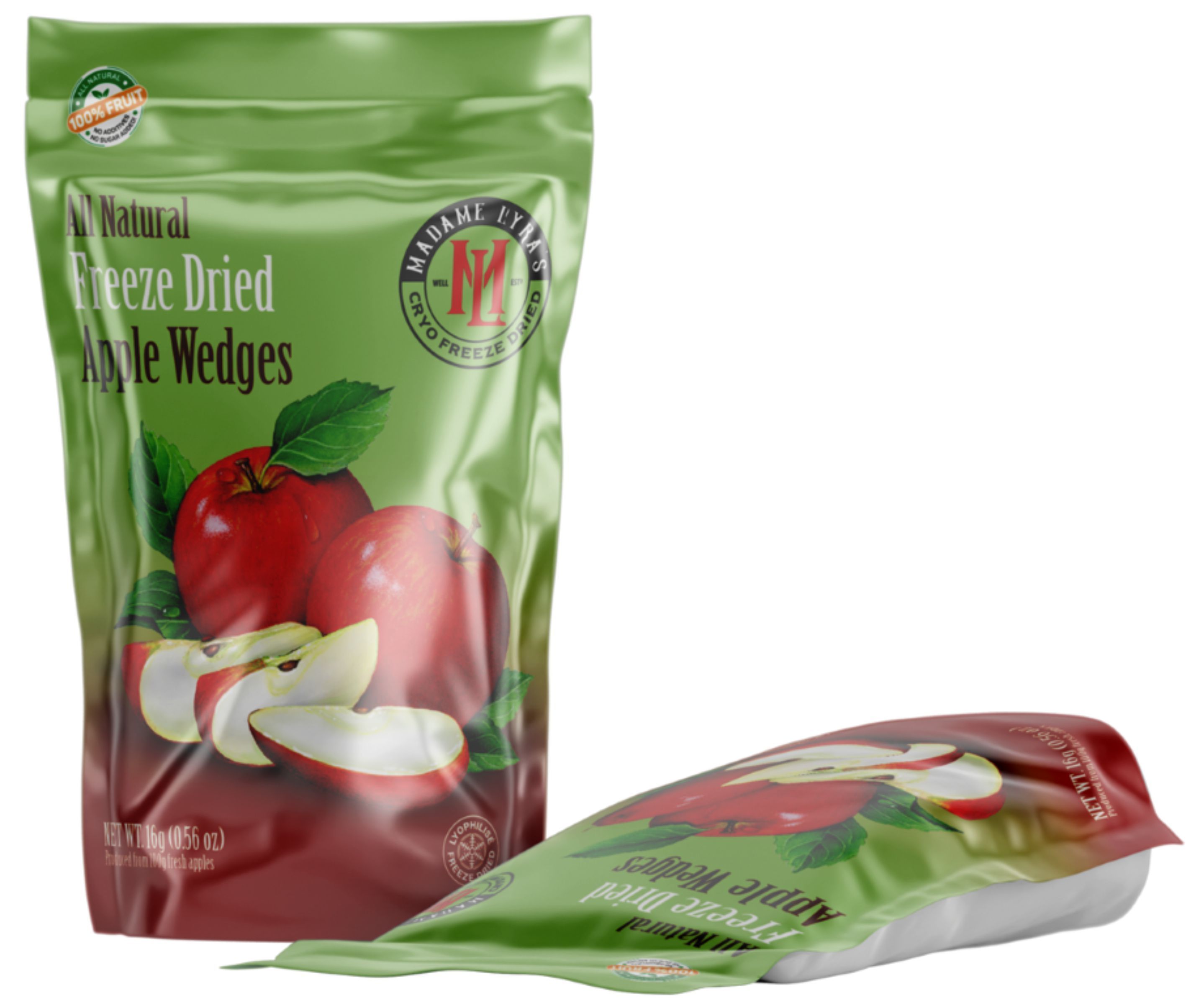 Buy Madame Lyra's Freeze Dried Apple Wedges, 16g Online in Kuwait ...
