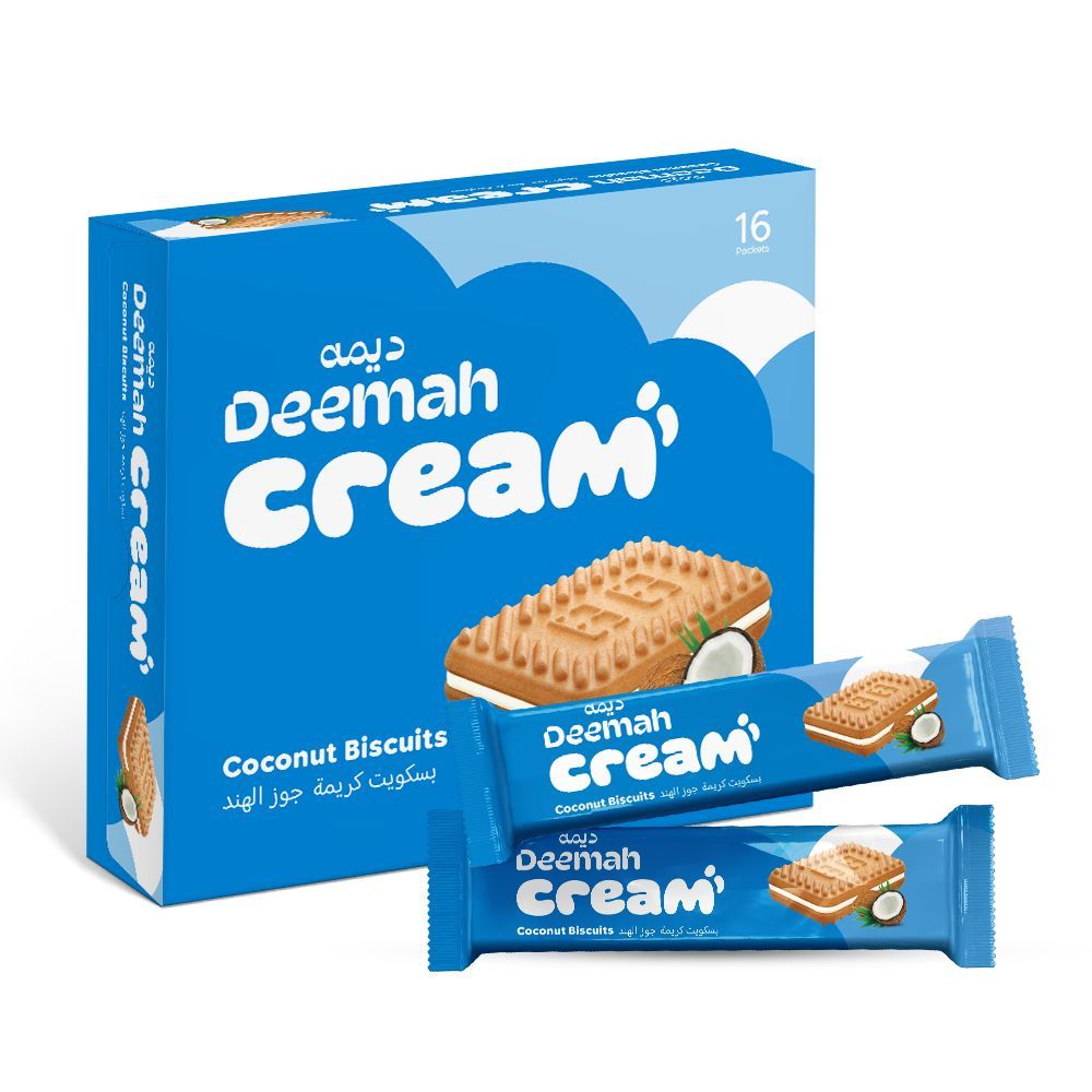 Buy Deemah Coconut Cream Biscuits, 16x27g Online in Bahrain | Talabat ...