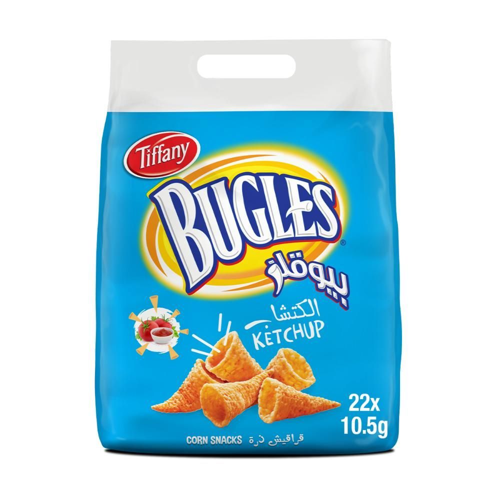 Buy Tiffany Bugles Ketchup Corn Snacks, 22x10.5g Online in Oman ...
