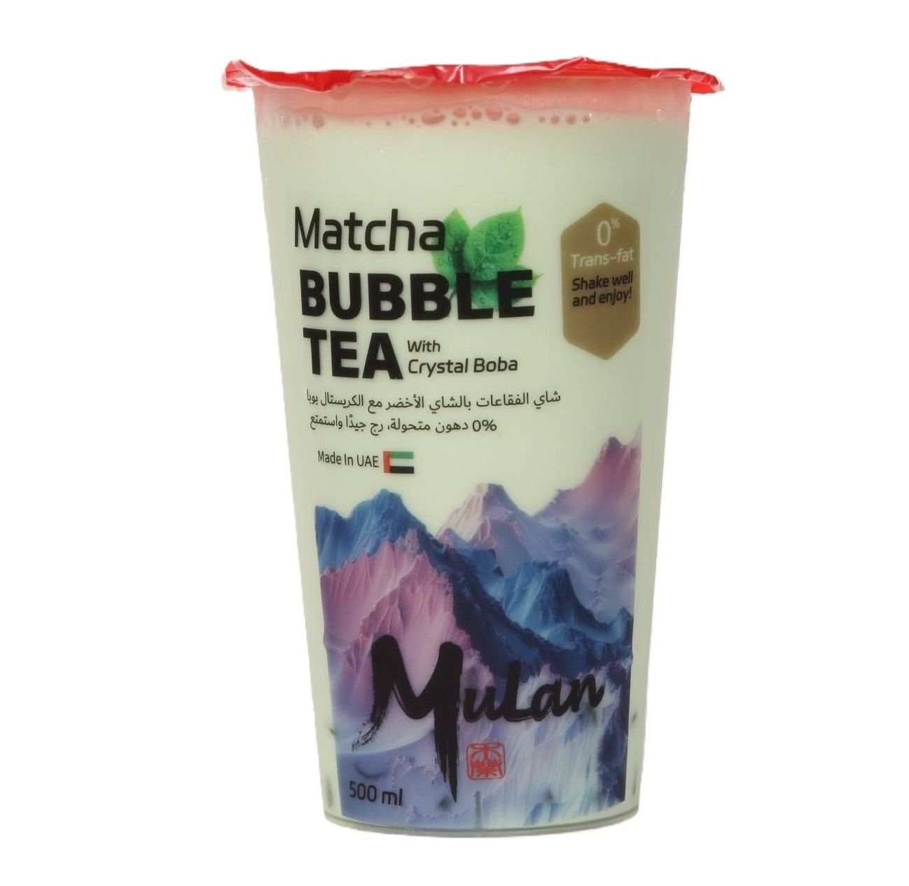 Buy Mulan Matcha Bubble Tea with Crystal Boba, 500ml Online in UAE ...