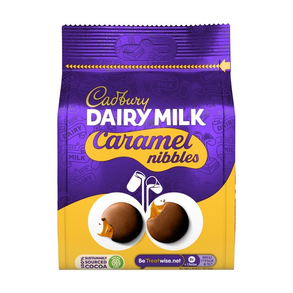 Buy Cadbury Dairy Milk Caramel Nibbles Chocolate, 120g Online in UAE ...