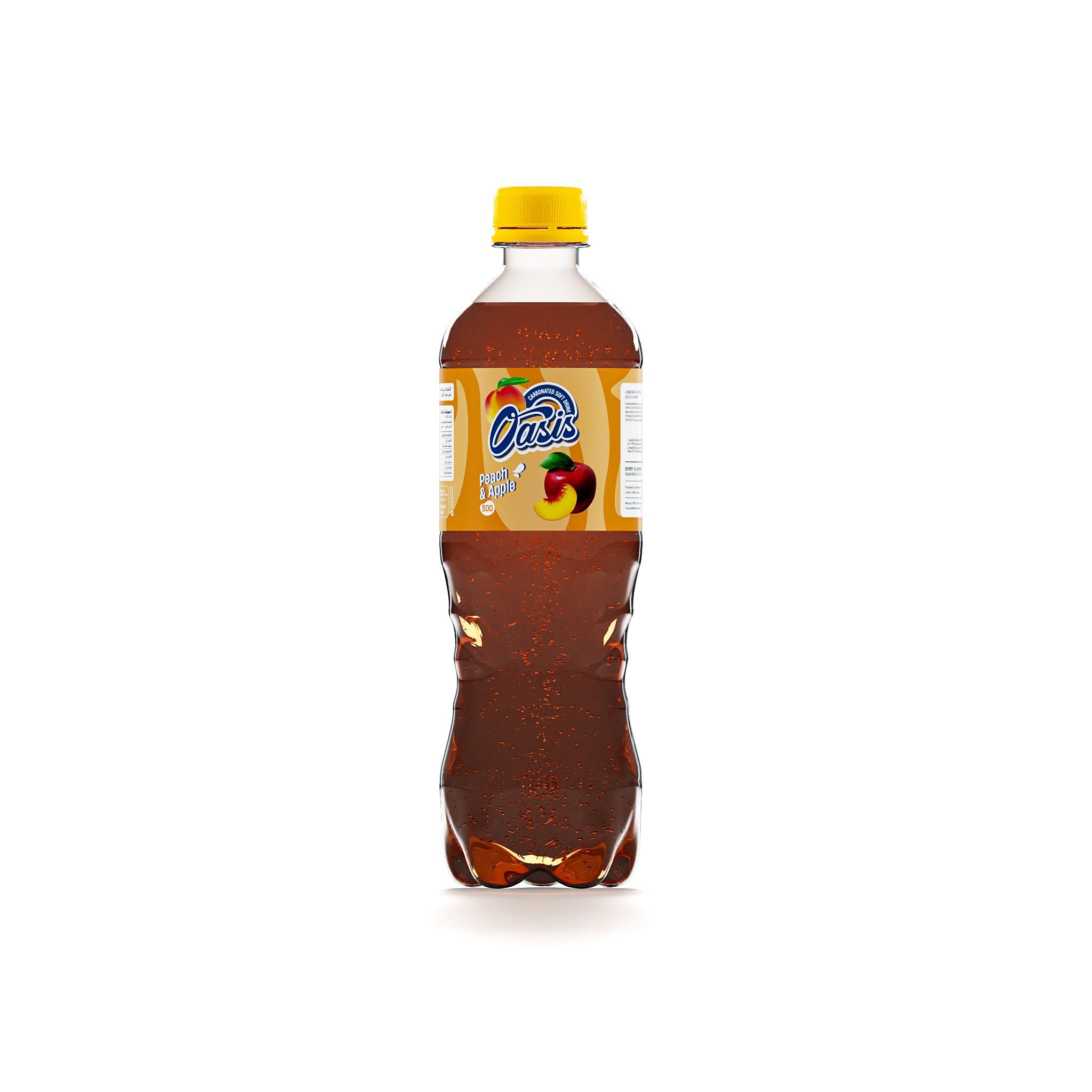 Buy Oasis Peach Apple Soft Drink, 500ml Online in Egypt | Talabat Egypt