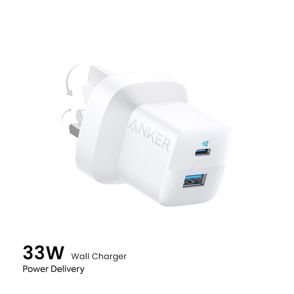 Buy Anker 323 Wall Charger PD 33W - White Online in UAE | Talabat UAE