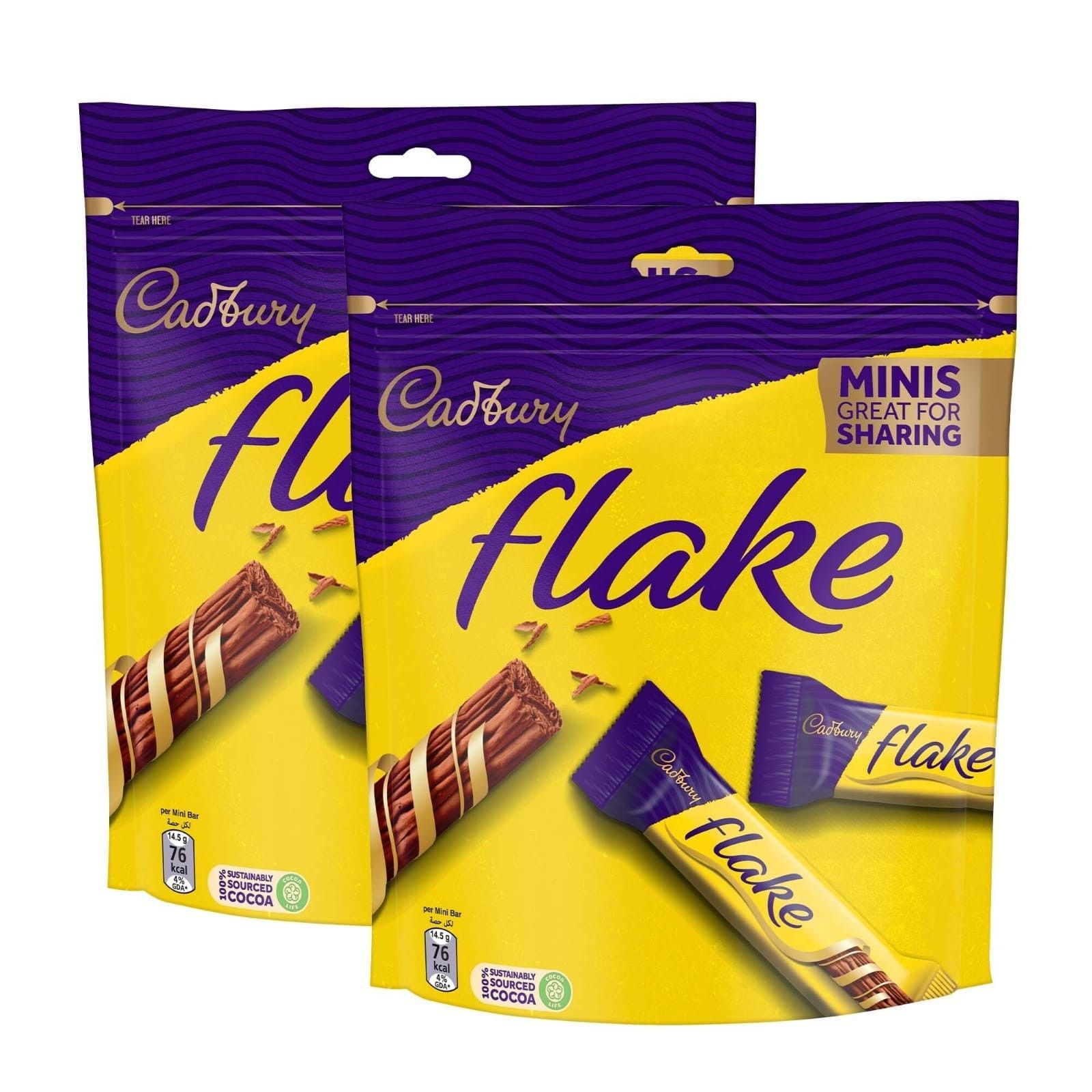 Buy Cadbury Dairy Milk Flake Mini Bag At Special Price 159.5 g x 2 Pcs ...