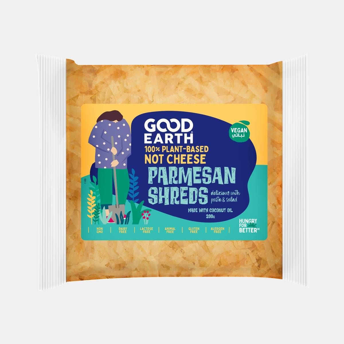 Buy Good Earth Vegan Cheese Parmesan Shreds, 200g Online in Egypt ...