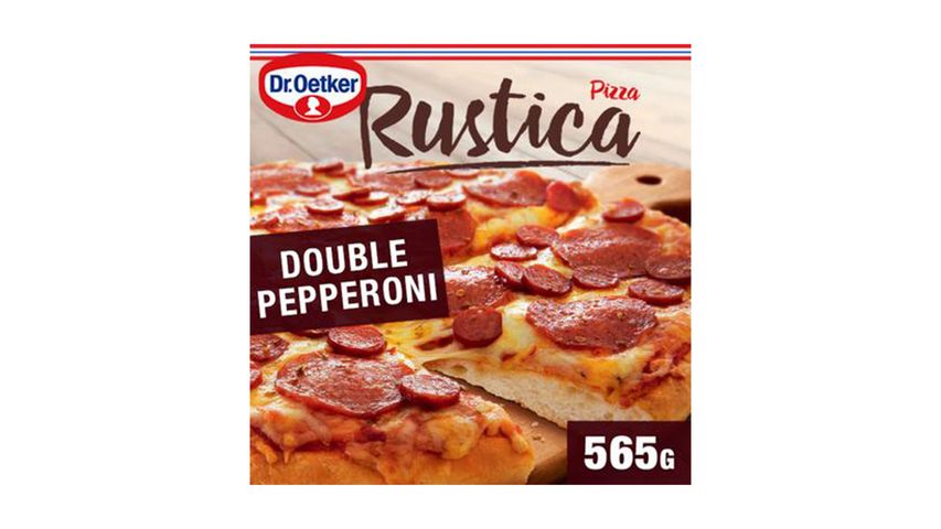 Dr. Oetker Pizza Rustica Double Pepperoni | 565g - foodora.no