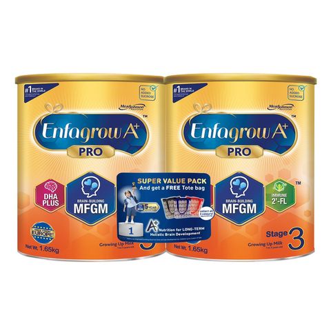 Enfagrow A+ Pro Stage 3 Milk Powder Formula for Children DHA+ (1-3 Years) Promotion Pack (FOC ...