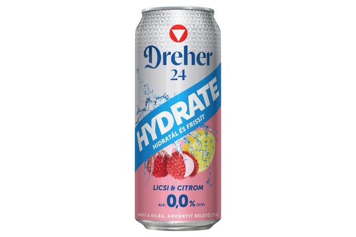 Dreher 24 Hydrate alkoholmentes világos sör és licsi-citrom ízű ital ...