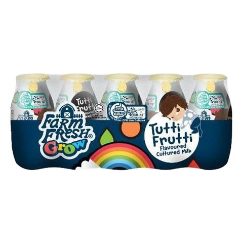 Farm Fresh Grow Tutti Frutti Flavoured Cultured Milk 5 x 100g delivery ...