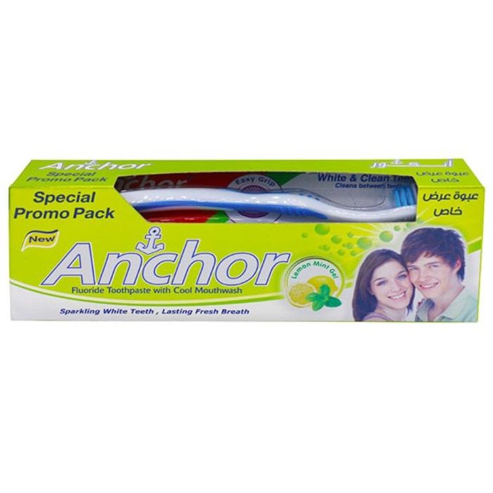 Buy Anchor Lemon Mint Toothpaste, 135g + Free Toothbrush Online in ...