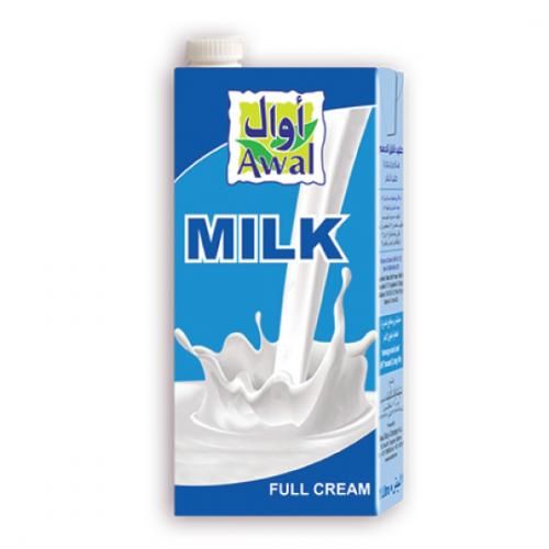 Buy Awal Full Cream UHT Milk, 1L Online in Bahrain | Talabat Bahrain