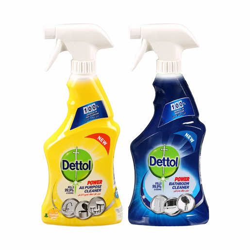 Buy Dettol All Purpose 500 ml + Bathroom Cleaner 500 ml Online in ...