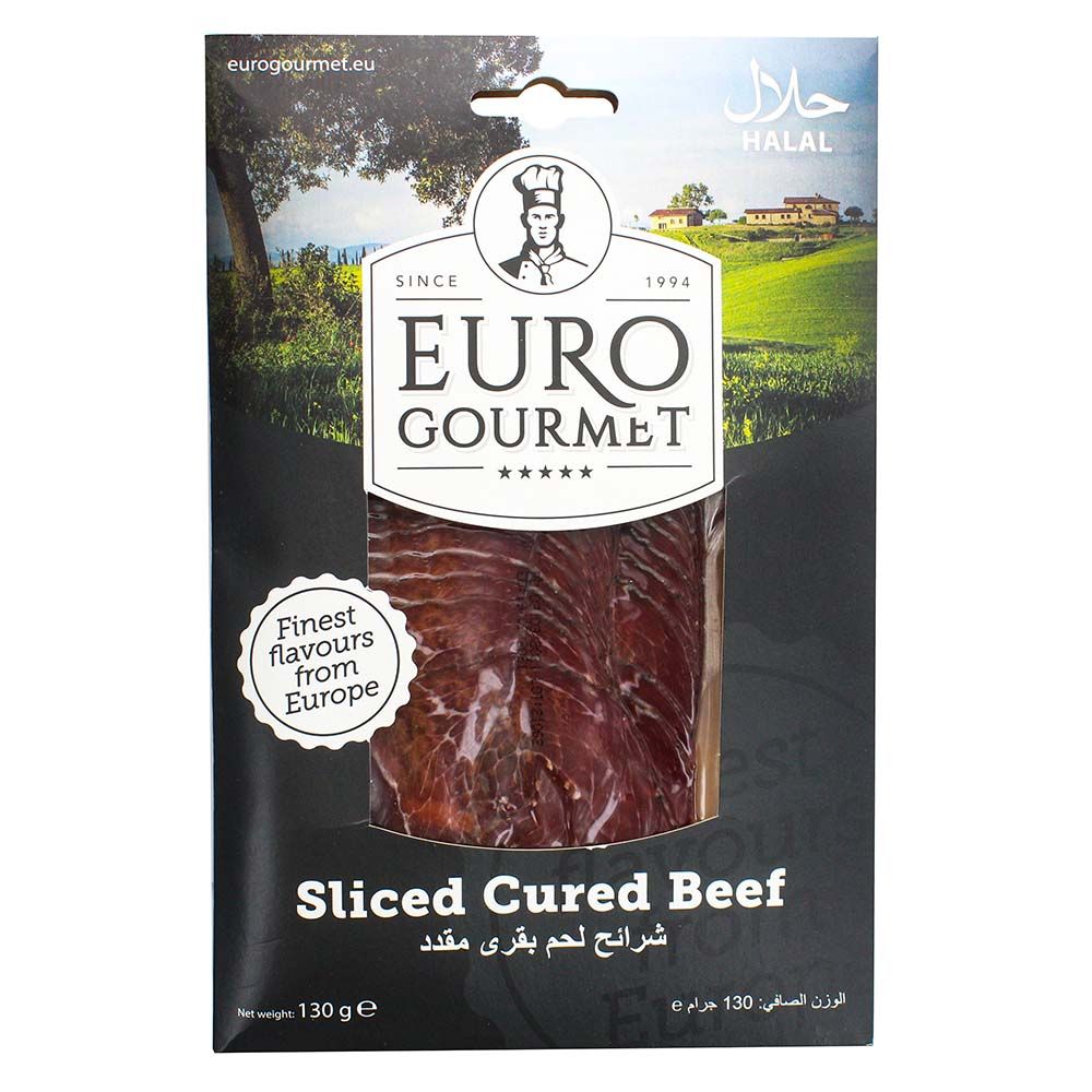 Buy Euro Gourmet Sliced Cured Beef, 130g Online in Kuwait | Talabat Kuwait
