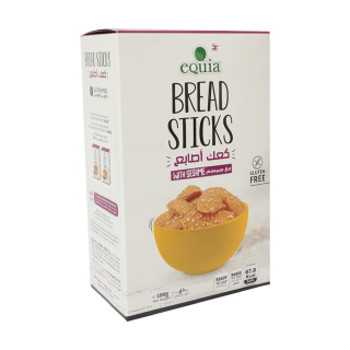 Buy eQuia Bread Sticks With Sesame 100 gm Online in Oman | Talabat Oman