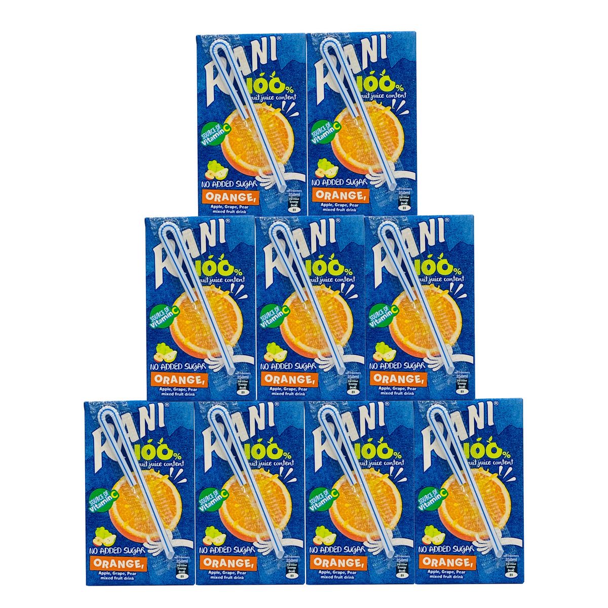 Buy Rani No Sugar Added Tetra Orange Juice, 9x250ml Online in Oman ...