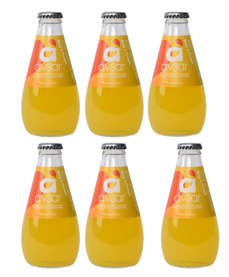 Buy Avsar Mango Sparkling Water, 200ml X6 Online in Oman | Talabat Oman