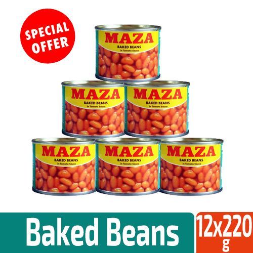 Buy Maza Baked Beans 220 G X 12 Pcs Online in Bahrain | Talabat Bahrain