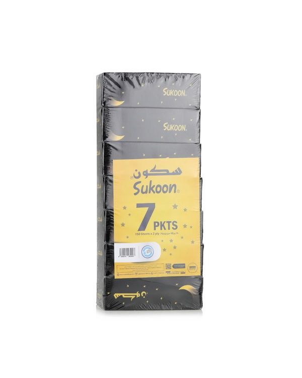 Buy Sukoon 2Ply Facial Tissues, 7x150 Sheets Online in Bahrain ...