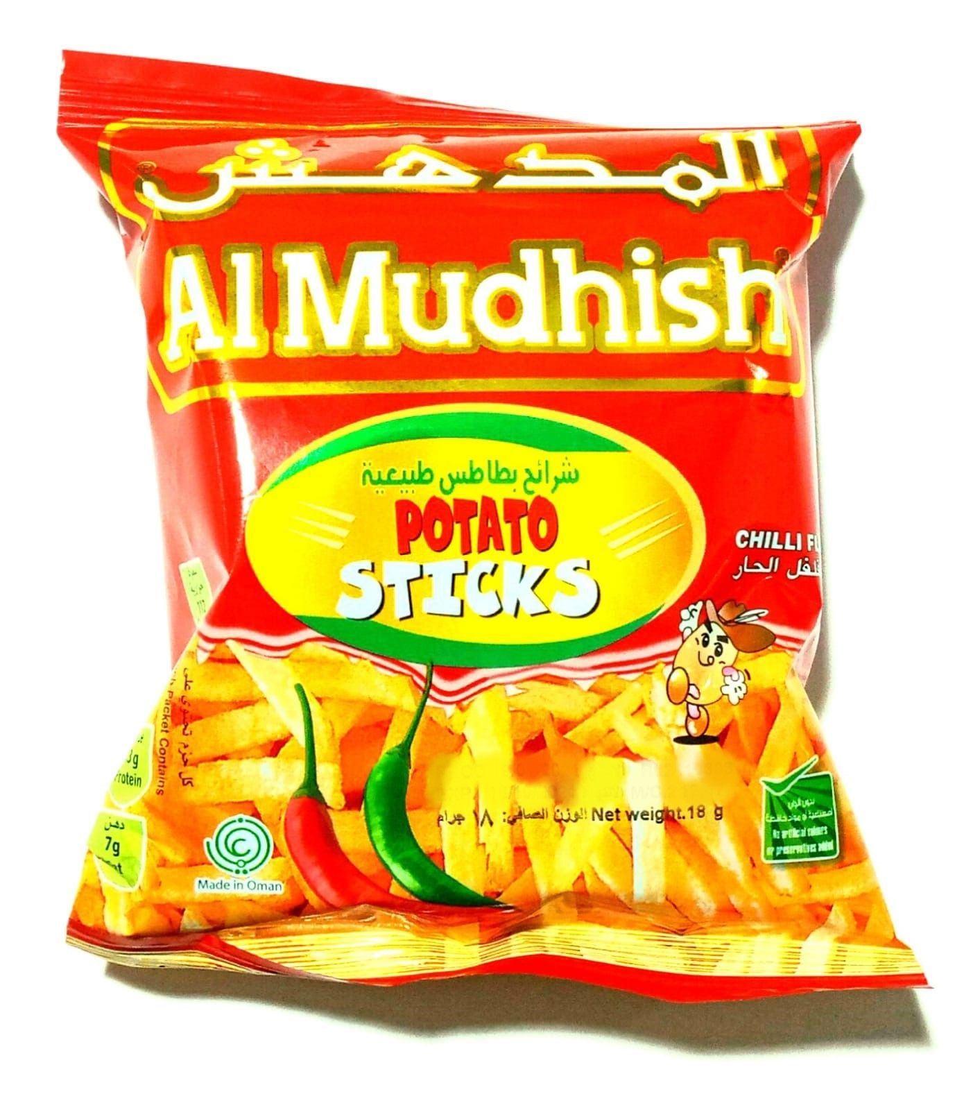 Buy Al Mudhish Chilli Natural Potato Stick, 18g Online in Bahrain ...
