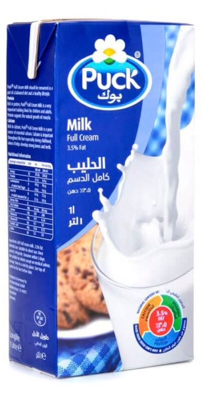 Buy Puck Uht Milk Full Fat 1 L Online in Jordan | Talabat Jordan