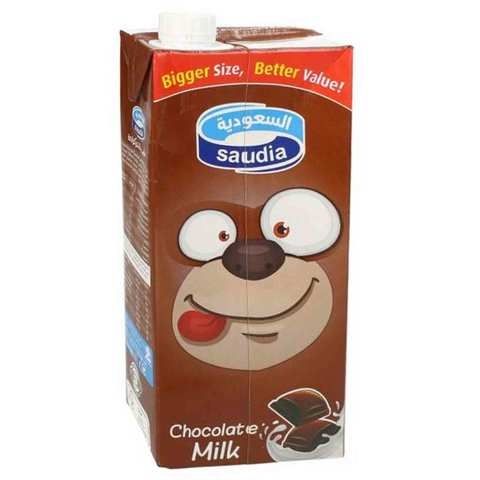 Buy Saudia Chocolate Flavored Milk, 1L Online in Jordan | Talabat Jordan