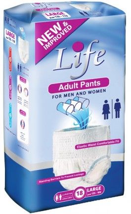 Buy Life Adult Pants Large 18 pcs Online in Jordan | Talabat Jordan
