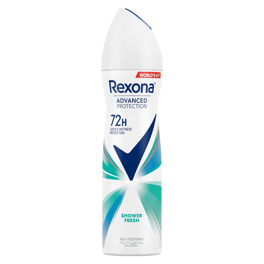 Buy Rexona Shower Fresh Antiperspirant Deodorant Spray for Women, 150ml ...
