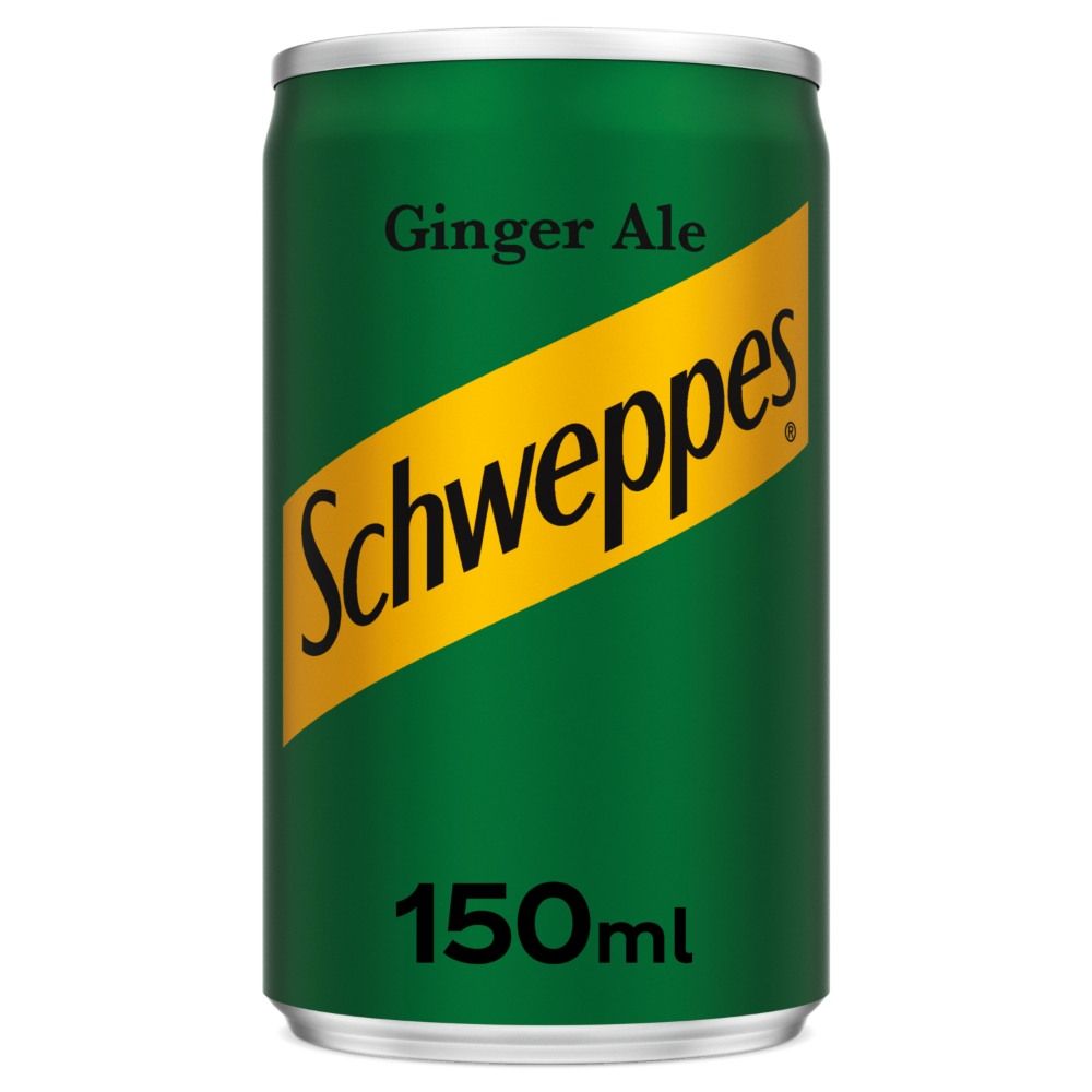 Buy Schweppes Ginger Ale Carbonated Drink Can, 150ml Online in Kuwait | Talabat Kuwait