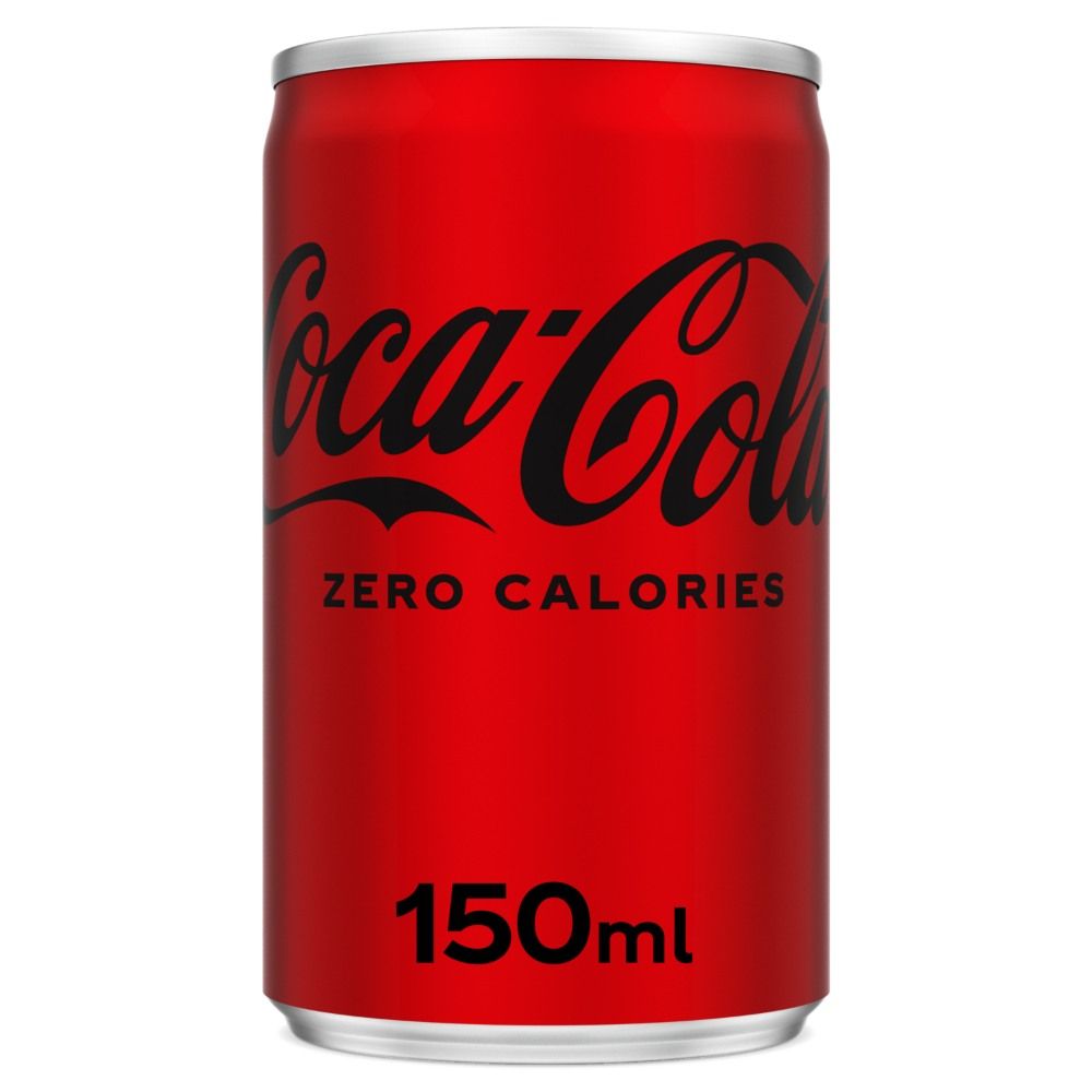 Buy Coca-Cola Zero Calories Carbonated Soft Drink Can, 150ml Online in ...