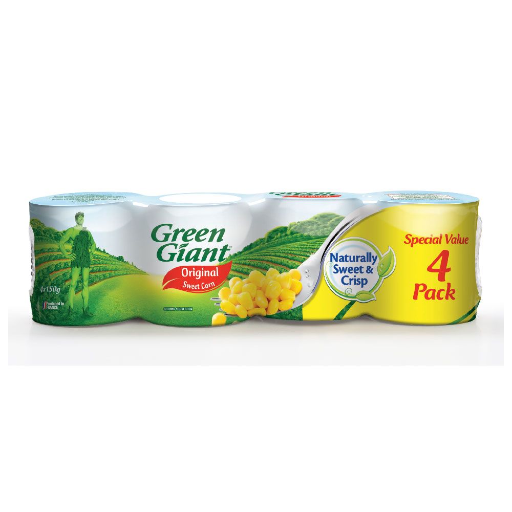 Buy Green Giant Original Sweet Corn Value Pack, 4x150g Online in ...