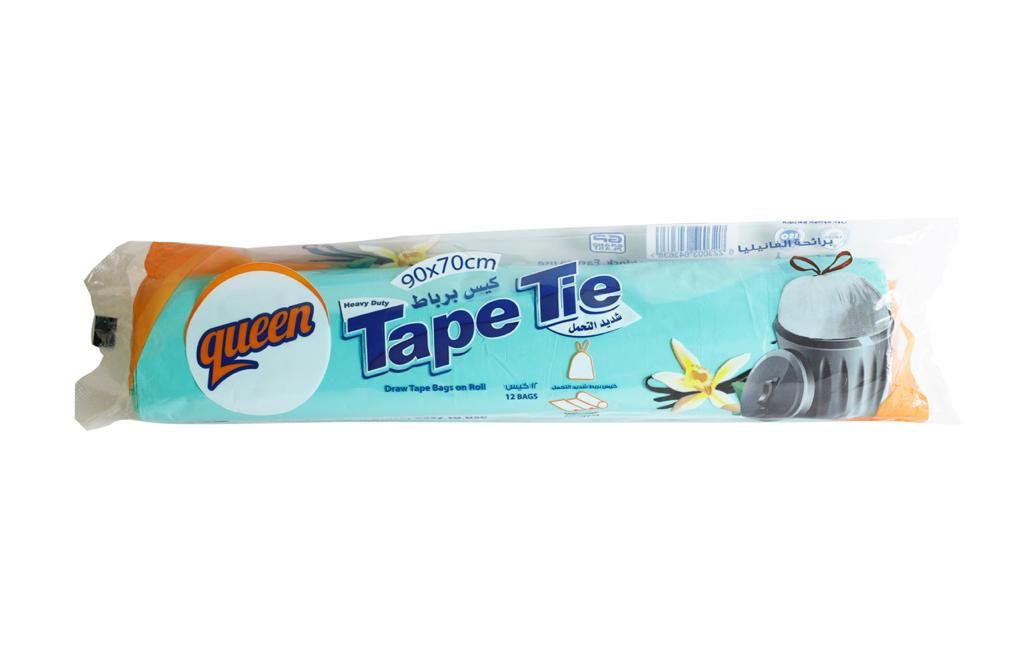 Buy Queen Tape Tie Black Vanilla Scented 70X90 12 Bags Online in Egypt ...