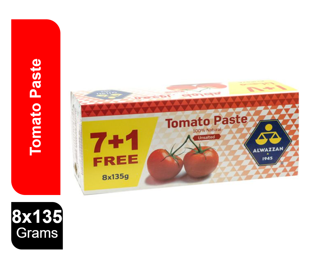 Buy Al Wazzan Tomato Paste, 8x135g Online in Kuwait | Talabat Kuwait