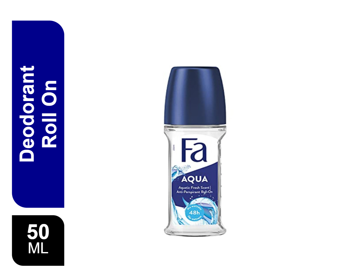 Buy Fa Aqua Deodorant Roll On, 50ml Online in Jordan | Talabat Jordan