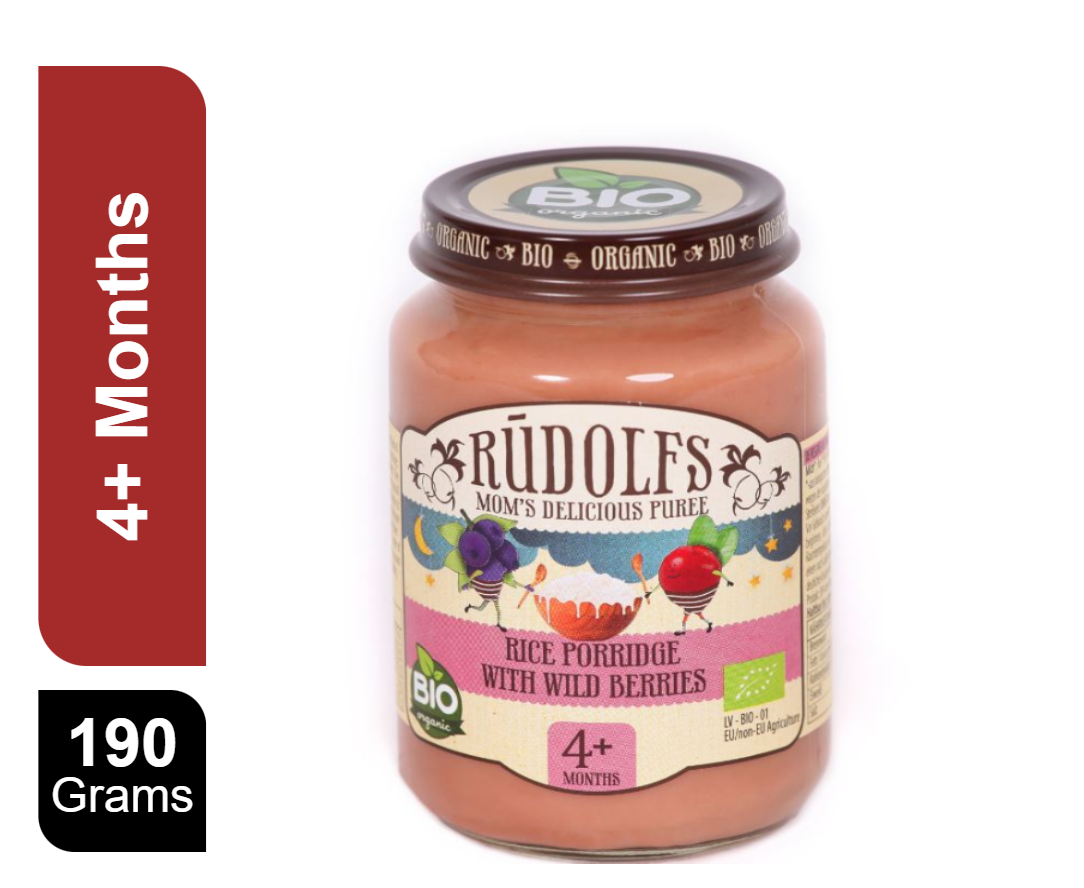 Buy Rudolf's Organic Wild Berries Baby Puree Rice Porridge 190 g Online ...
